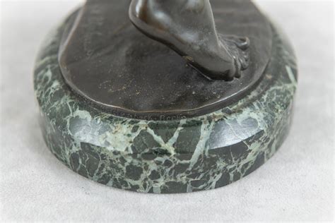 Large German Bronze Male Nude Archer J Uphues Gladenbeck