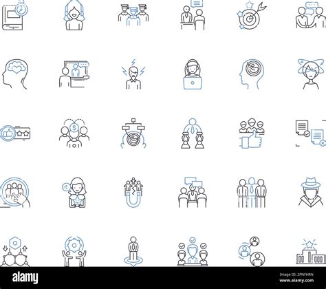 Analysis And Assessment Line Icons Collection Evaluation Interpretation Diagnosis Scrutiny