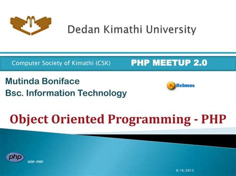 Php Oop Presentation Pptx Programming Languages Computing