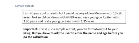Solved Write A Java Program That Calculates Your Age On Chegg Com