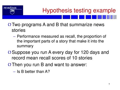 Ppt Hypothesis Testing And Parameter Estimation Powerpoint Presentation Id9582460