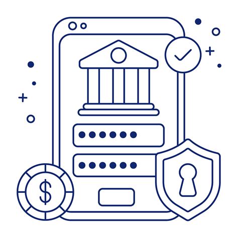 Bank Building Inside Smartphone Icon Of Secure Mobile Banking 34461198 Vector Art At Vecteezy