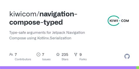 Github Kiwicomnavigation Compose Typed Type Safe Arguments For