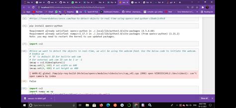 [question] error cant open camera by index what do i do to rectify