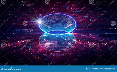 Computational Mathematics Conceptual Illustration Stock Illustration