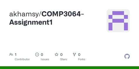 Github Akhamsycomp3064 Assignment1