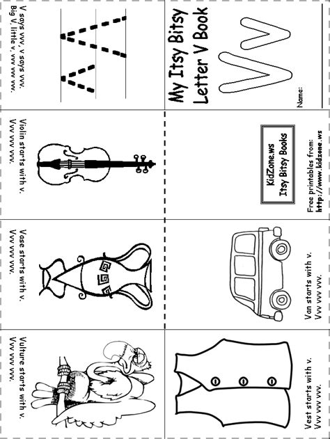 Letter V Worksheets Free Printables