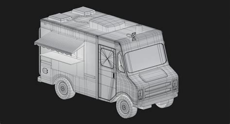 Ice Cream Truck 3d Model 59 3ds Blend Dae Fbx Obj Stl Free3d