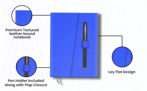 Epic Stuff Plain Black Colored Leather A Ruled Notebook Diary Cum Notepad Journal Elastic