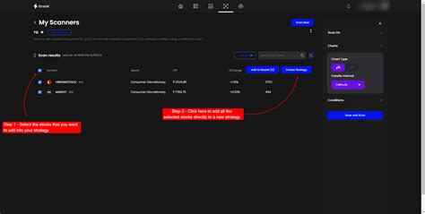 How To Add Stocks From Scanner Into A Strategy Streak Backtesting