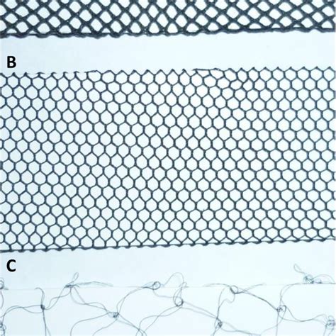 Types Of Netting Incorporated Into E Nets A Coarse Netting Normally