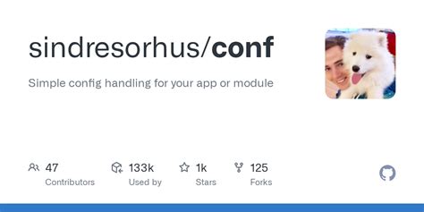 github sindresorhus conf simple config handling for your app or module