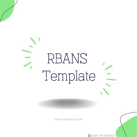 Rbans Report Template — Tbi Medslp