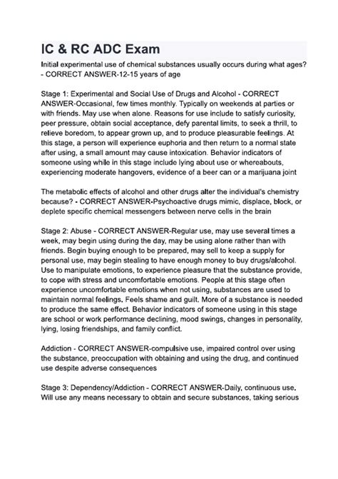 IC RC ADC Exam Questions And Answers ADC Stuvia US