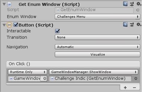 User Interface Unity UI Onclick Inspector With Enumeration Stack Overflow
