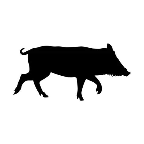 Pig Silhouette Clip Art Illustrations Royalty Free Vector Graphics