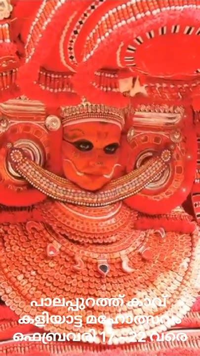 കോടല്ലൂർ പാലപ്പുറത്ത് കാവ് കളിയാട്ട മഹോത്സവം 2025 ഫിബ്രവരി 17 മുതൽ 22