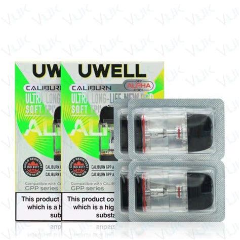 Uwell Caliburn Gpp Alpha Replacement Pods Vape Uk
