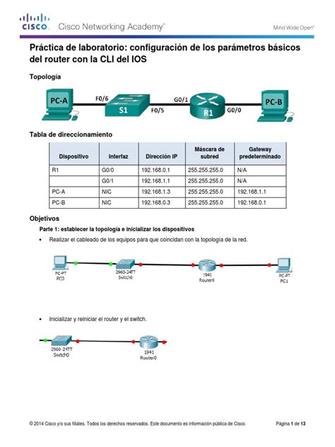 4 1 4 6 lab configuring basic router settings with ios cli pdf
