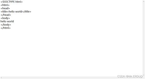 手把手教你用html写hello Worldhtml Helloworld Csdn博客