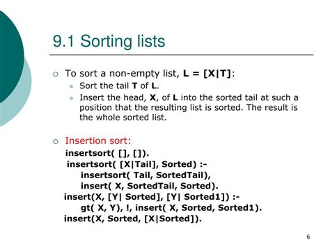 Ppt Part 1 The Prolog Language Chapter 9 Operations On Data Structure Powerpoint Presentation