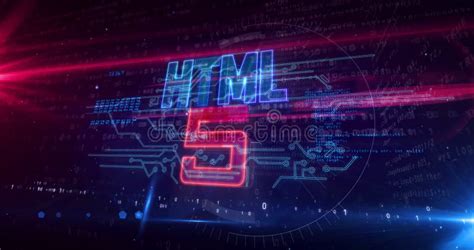 Html5 Symbol Abstract Concept 3d Illustration Stock Illustration