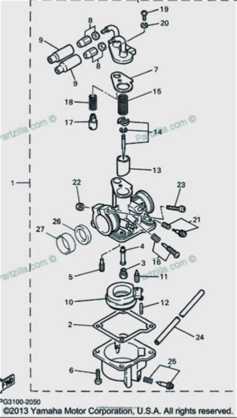 Yamaha Raptor 90 Carburetor Diagram