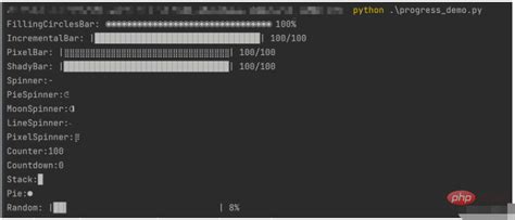 如何用python中progress库实现进度条 Python教程 Php中文网 如何用python中progress库实现进度条 Python教程 Php中文网