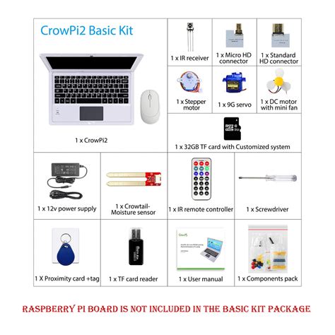 Crowpi2 All In One Raspberry Pi Laptop And Stem Rees52