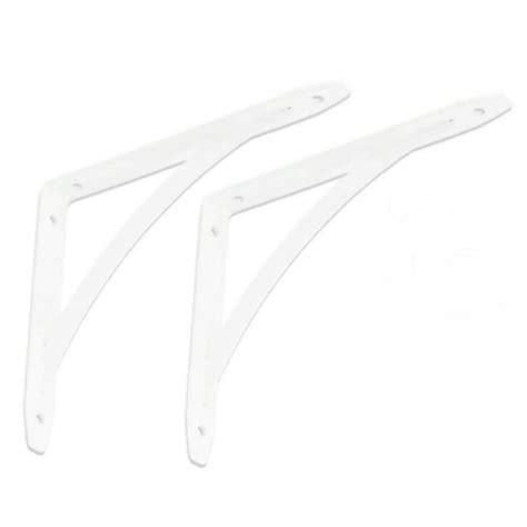 Single Heavy Duty Reinforced White Shelf Bracket Etsy