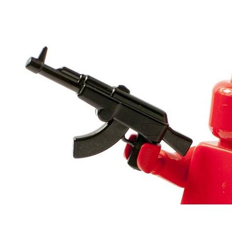 Автомат AK-47 черный - оружие БрикАрмс для минифигурок ЛЕГО | Невабрик ...