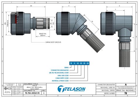 Straight Braid Tail Sock Backshell Emirfi Shielded Screened Spin