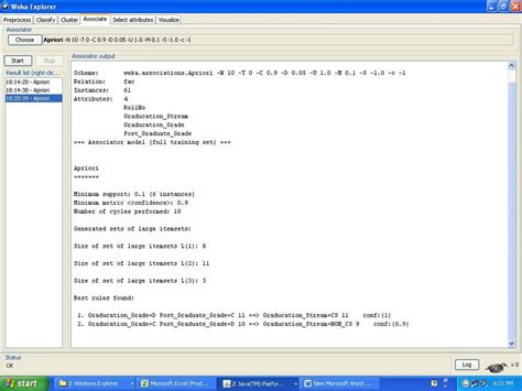 Output Generated Using Weka Download Scientific Diagram