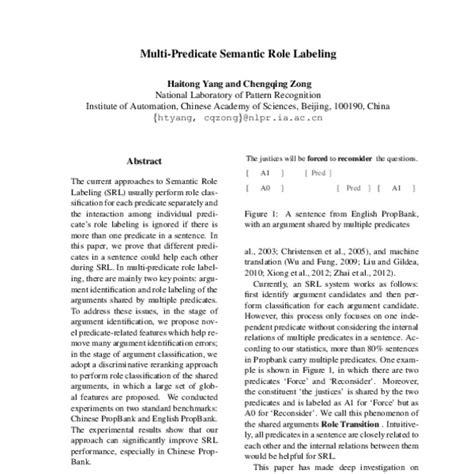 Multi Predicate Semantic Role Labeling Acl Anthology