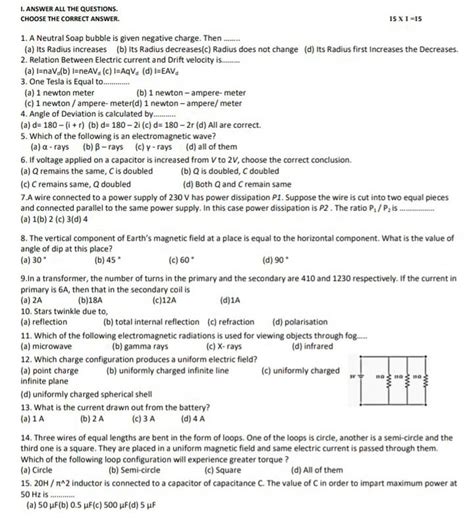 20h π∧2 Inductor Is Connected To A Capacitor Of Capacitance C The Value