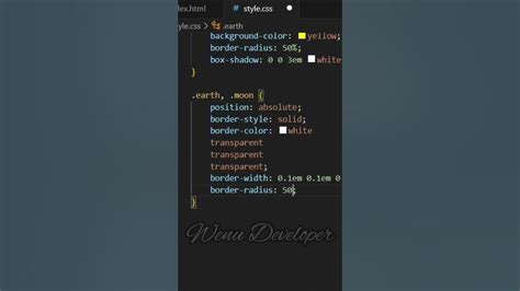 Solar System Using Html And Css Wenu Developer Short26 Html Css Developer