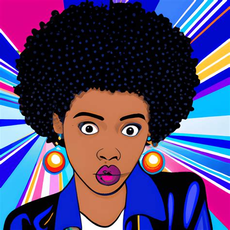 1980s Retro Black Woman Pop Art Comics · Creative Fabrica