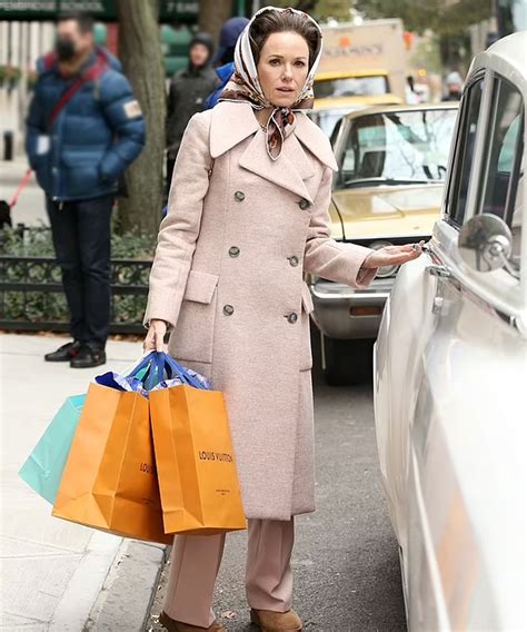 Tv Series Feud Babe Paley Beige Coat The Movie Fashion