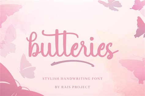 Butteries Font By RaisProject Creative Fabrica