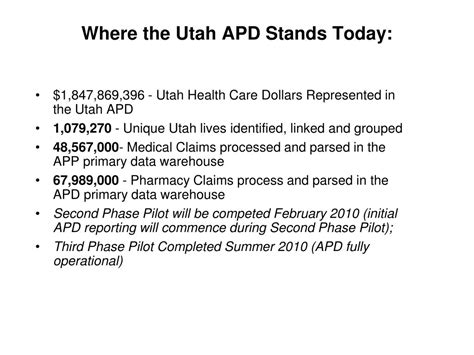 Ppt Utah All Payer Database Apd Powerpoint Presentation Free