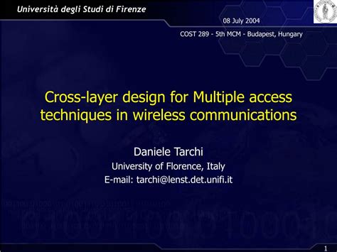 Ppt Cross Layer Design For Multiple Access Techniques In Wireless
