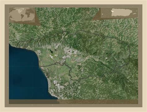 Anasco Puerto Rico High Res Satellite Major Cities Stock Illustration Illustration Of