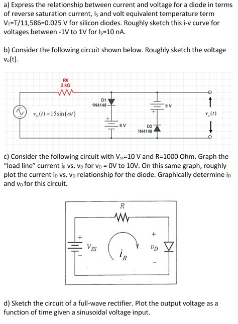 Solved A Express The Relationship Between Current And Chegg Com