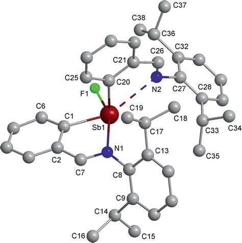 Molecular Structure Of C Sb 5 Showing The Atom Numbering Scheme