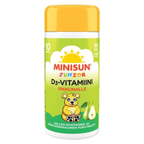 Minisun D Vitamiini Pikkunalle Päärynä Verman