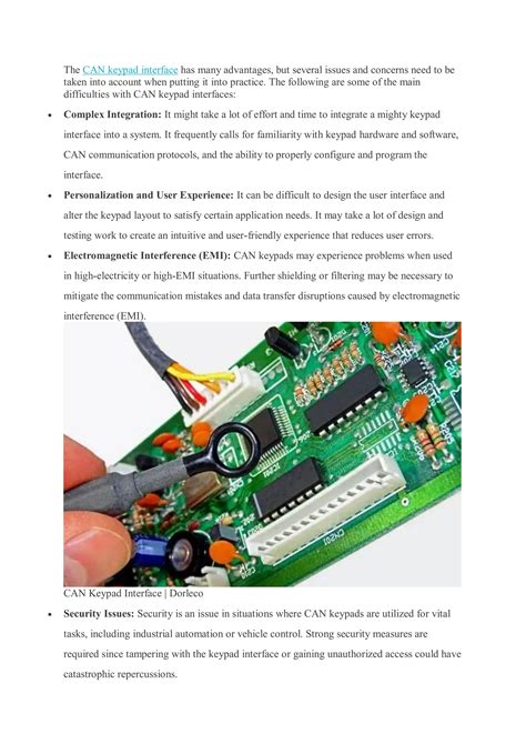 Can Keypad Interface Pdf