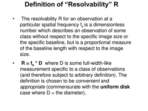Ppt Understanding Interferometric Visibility Functions Powerpoint
