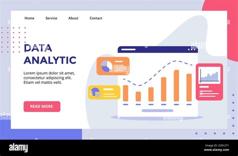 Data Analytic Chart On Display Monitor Campaign For Web Website Home Homepage Landing Page