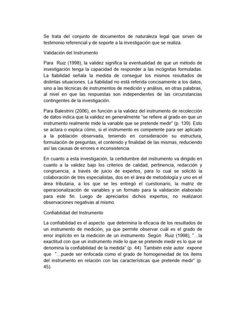 Analisis Y Variables Pdf Validez Estadísticas Evaluación