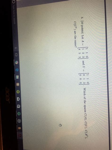 Solved 4 10 Points Determine If The Given Vectors Form A